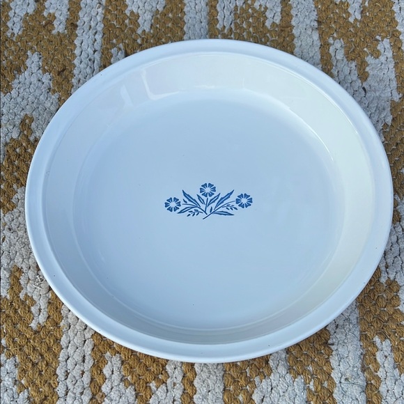 corning blue | Dining | Corning Ware P39 9 Inch Classic White With Blue ...